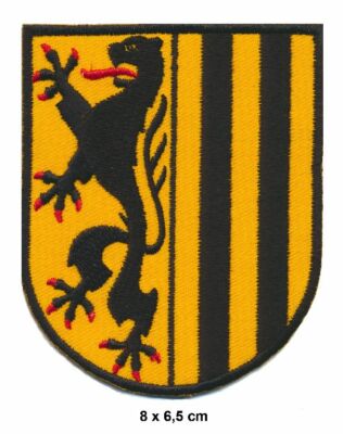 DRESDEN WAPPEN Aufnäher Patches Deutschland Bundesland Sachsen Emblem ...