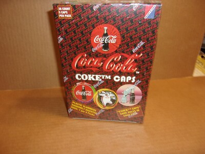 1995 Coca-Cola Coke Caps Pog Box 36 Packs W/ Slammers Collect A Card ...