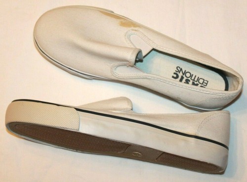 Basic Editions Men's Kai White Slip-On Sneakers Size 6.5 Medium | eBay