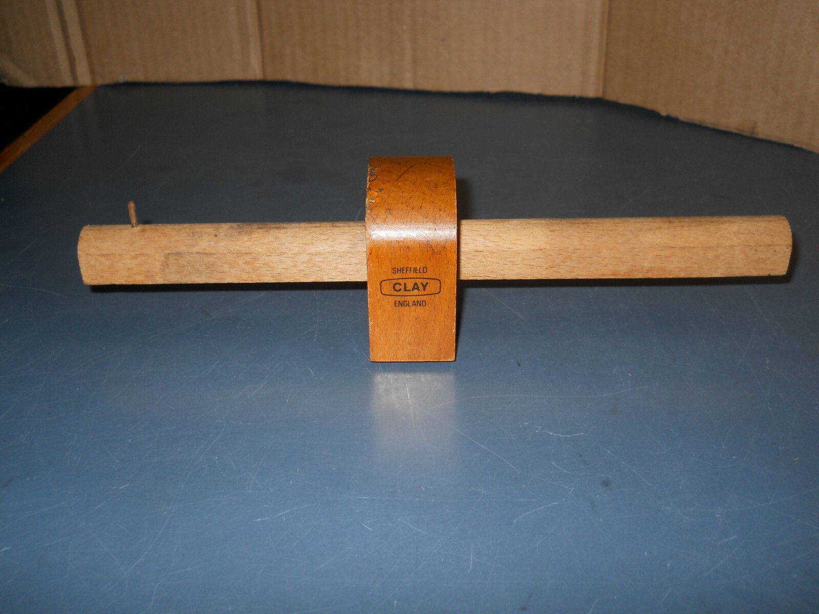 VINTAGE WOODEN SHEFFIELD CLAY WOOD WORKERS EDGE SCRIBE ENGLAND VCG | eBay