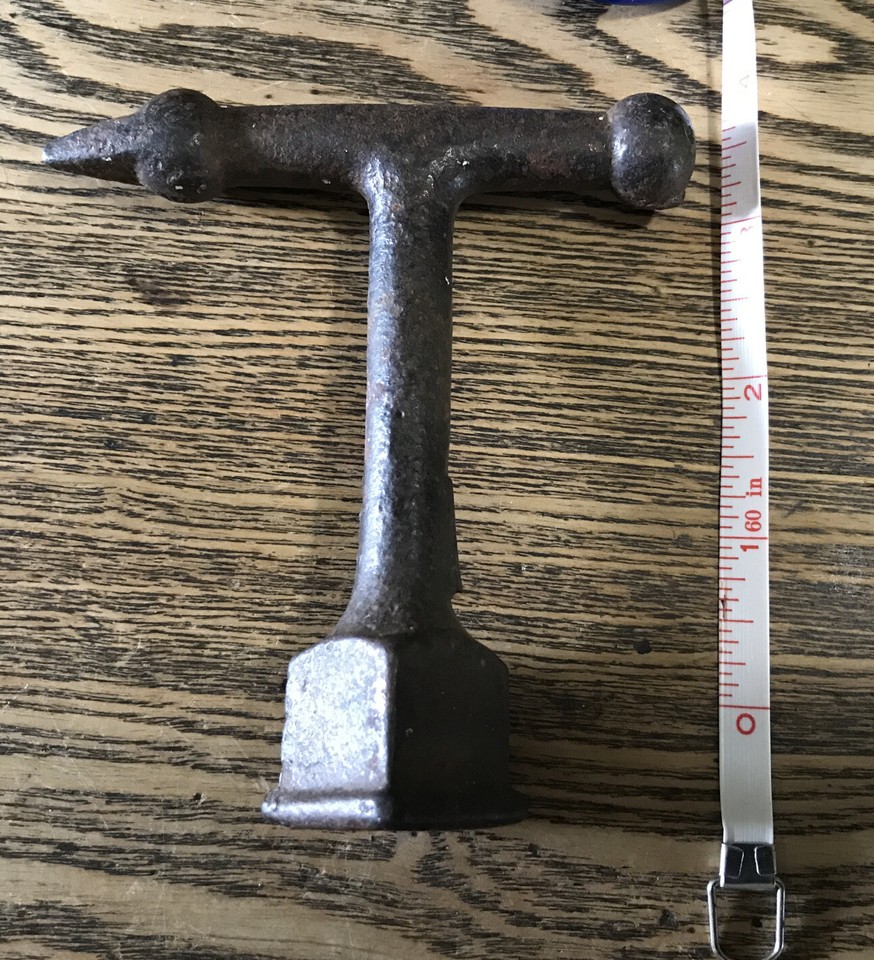 Vintage Antique Cast Iron Water Key Manhole Cover Lifter Tool Hydrant ...