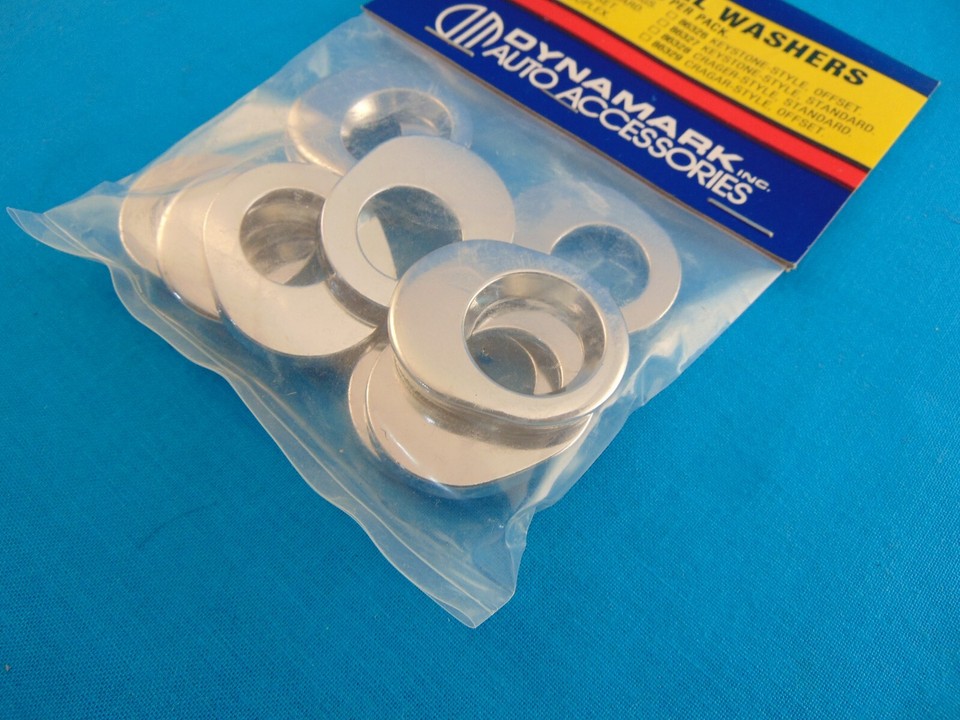 NOS Mag Wheel Washers 10 Pack ET style OFFSET Conical Tapered Hole Uni ...