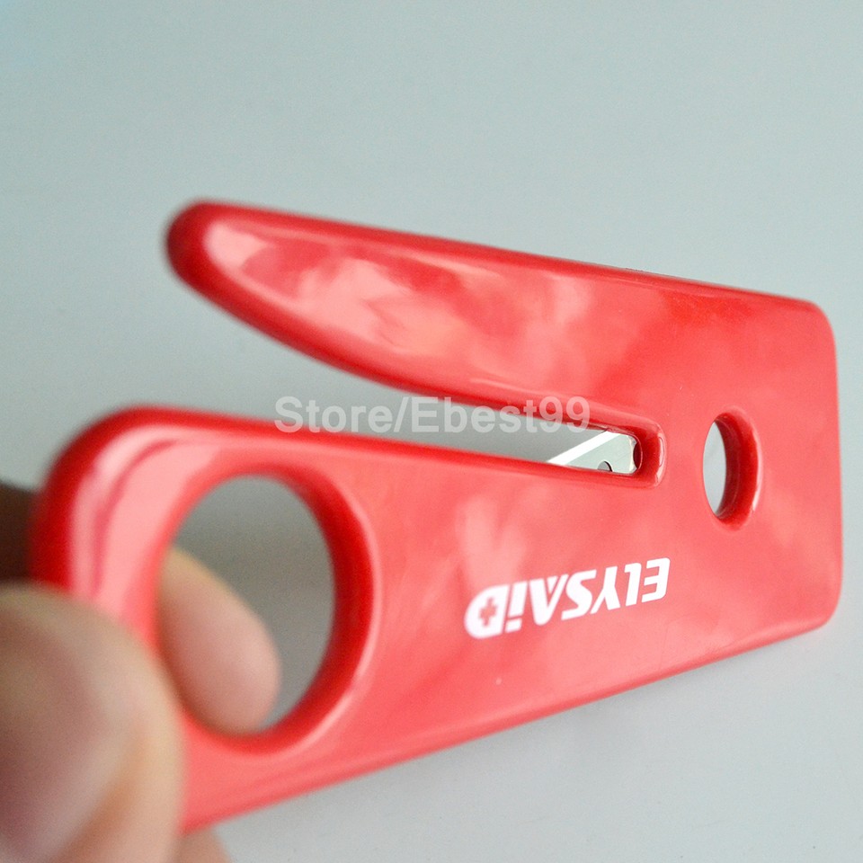 5pcs Seat Belt Cutters Stainless Steel Razor Blade Emergency Seatbelt ...