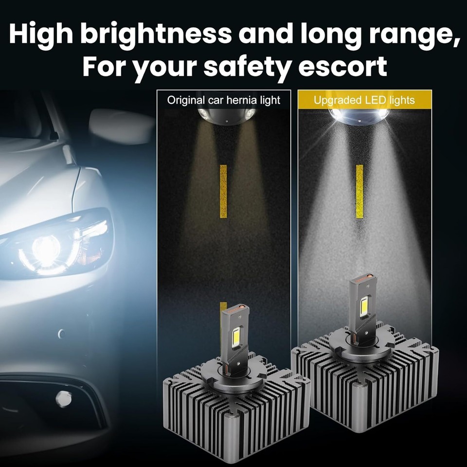 2x D5S LED Headlight Bulbs Hi-Lo for 2016-2018 Chevy Silverado 1500 ...