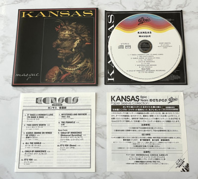 Kansas Masque CD PROMO! JAPAN IMPORT! LP REPLICA 2011 Epic EICP 20073 ...