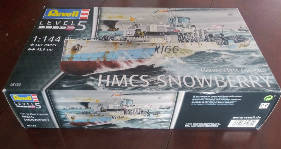 Revell HMCS SNOWBERRY Flower Class Corvette Model #05132 Kit NEW | eBay