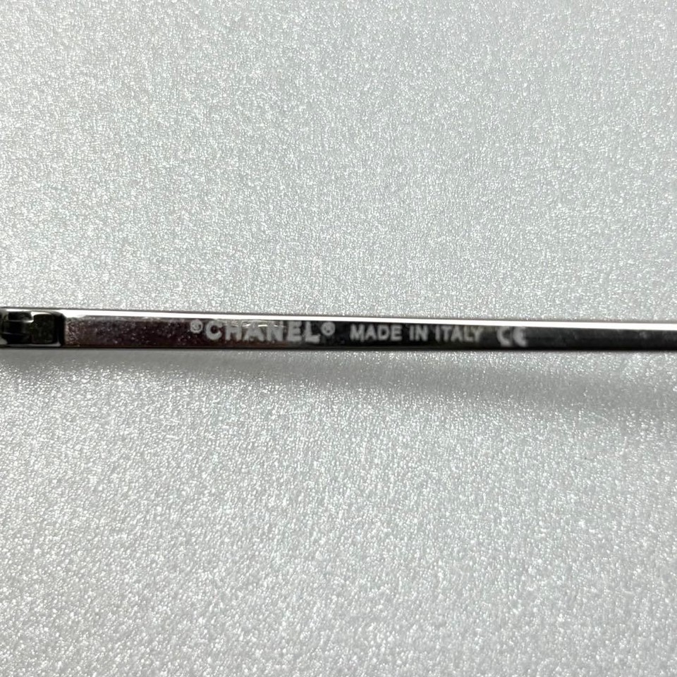 Rare Chanel 4017-D Pink Gradient Lenses Rimless Sunglasses Crystal CC ...