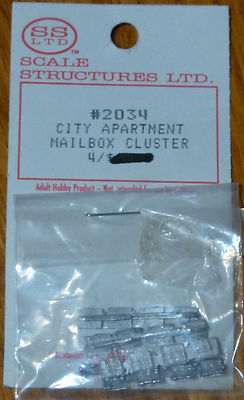 SS Ltd. HO Scale Kit #2034 Apt Mailbox Cluster 4 (4pcs) | eBay