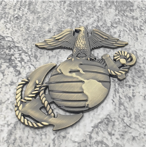 2Pcs Car Marine Corps Emblem Metal Logo Eagle Badge Rear Bumper Car ...