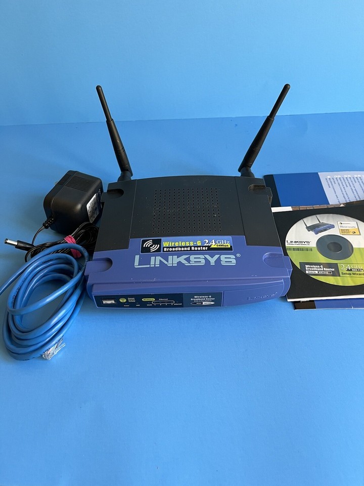Linksys WRT54G Wireless Router Broadband Router With 4 Port Switch. NO ...