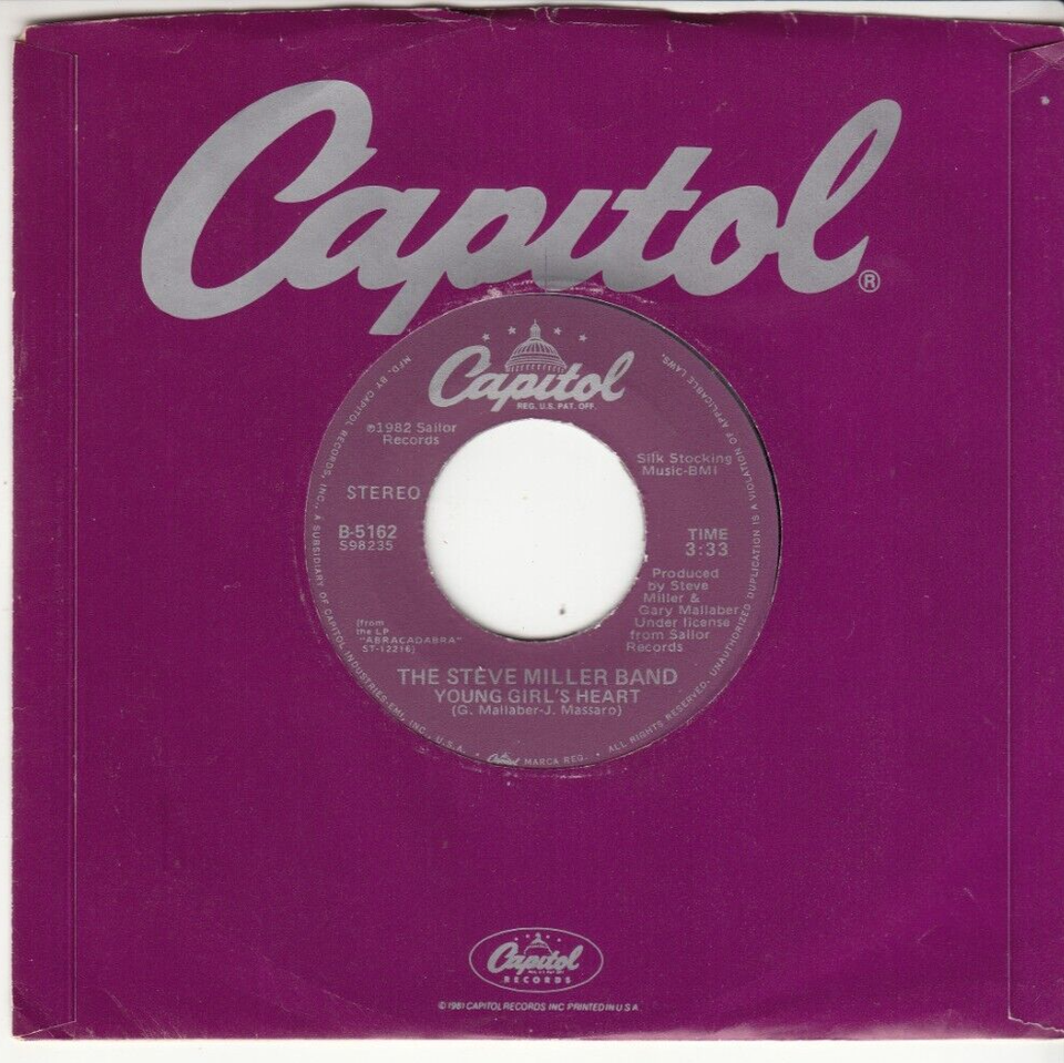 THE STEVE MILLER BAND - COOL MAGIC - ORIGINAL CAPITOL 45 - GREAT SHAPE ...