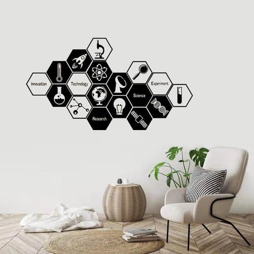 Classroom Wall Decals Student Study Creative Chemistry Poster Art ...