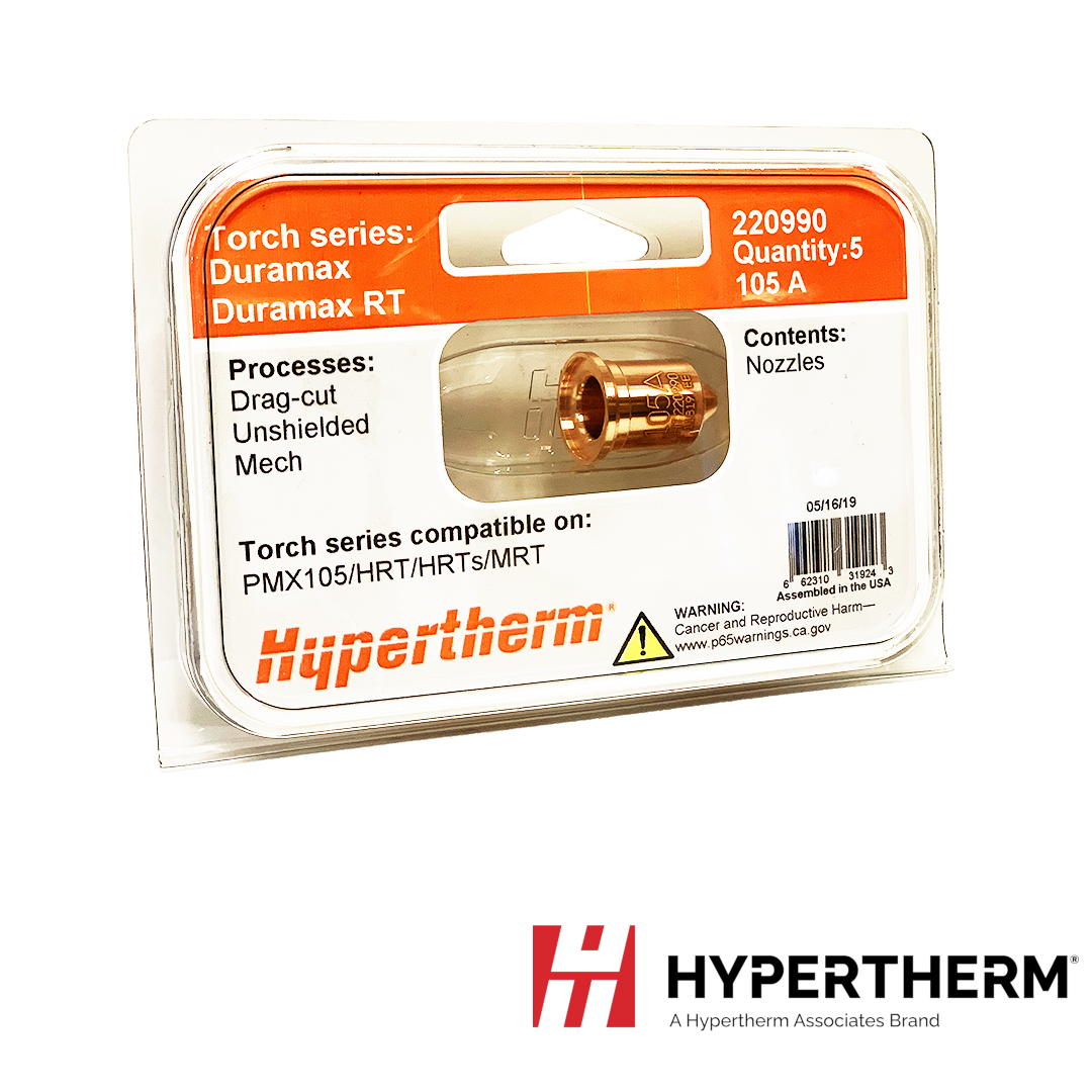 Genuine Hypertherm 220990 Powermax 105A Pack of 5 Nozzles 662310319243| eBay