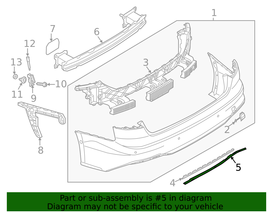 Genuine Audi Upper Retainer 8W0-807-900-B | eBay