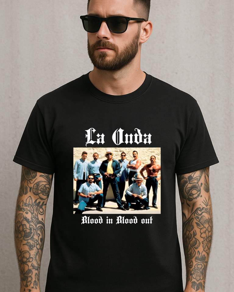 La Onda Blood In Blood Out T-Shirt Chicano Movie Tee Vatos Locos 90s ...