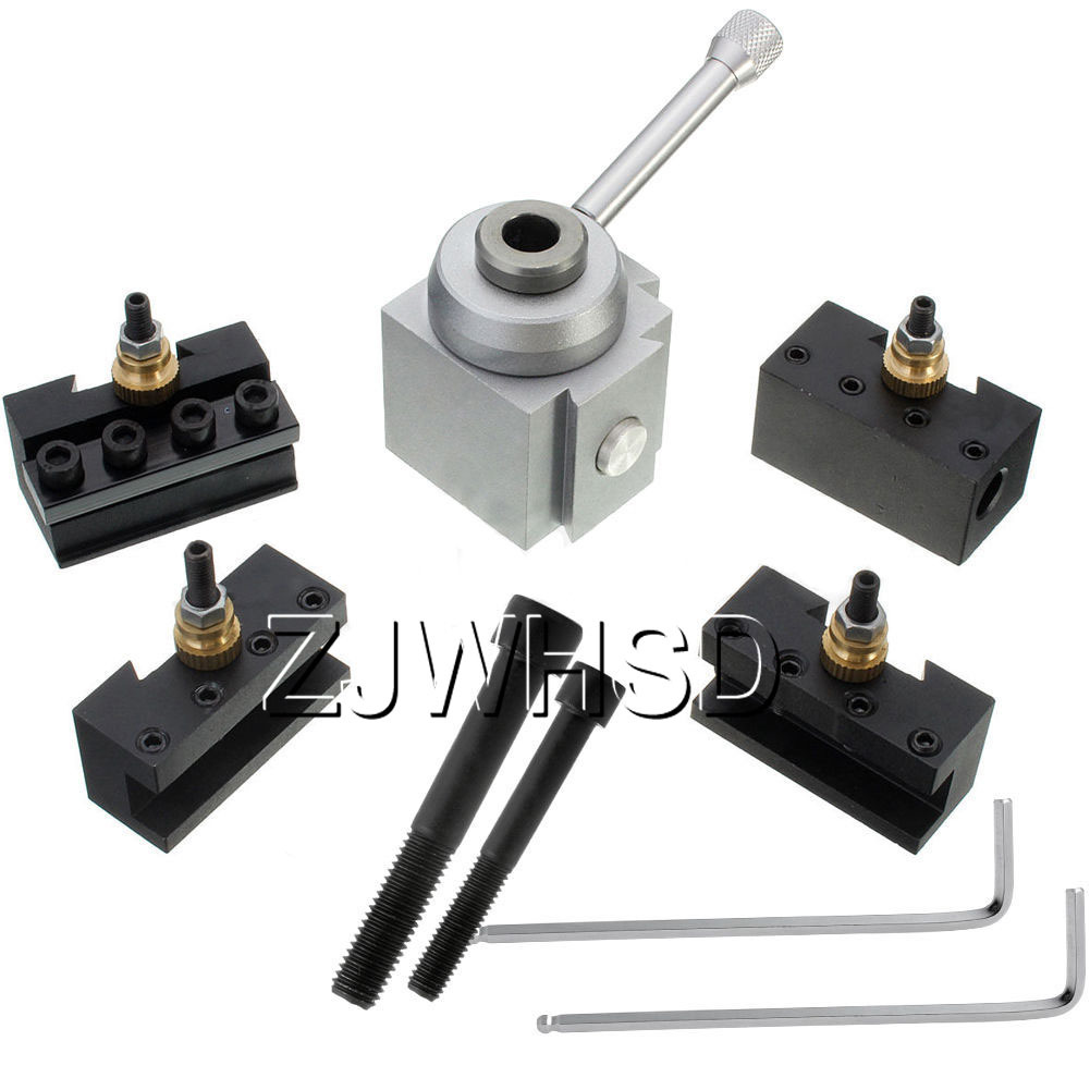 Mini Quick Change Tool Post Holder Kit Set for 7 x 10,12,14" Multifix ...