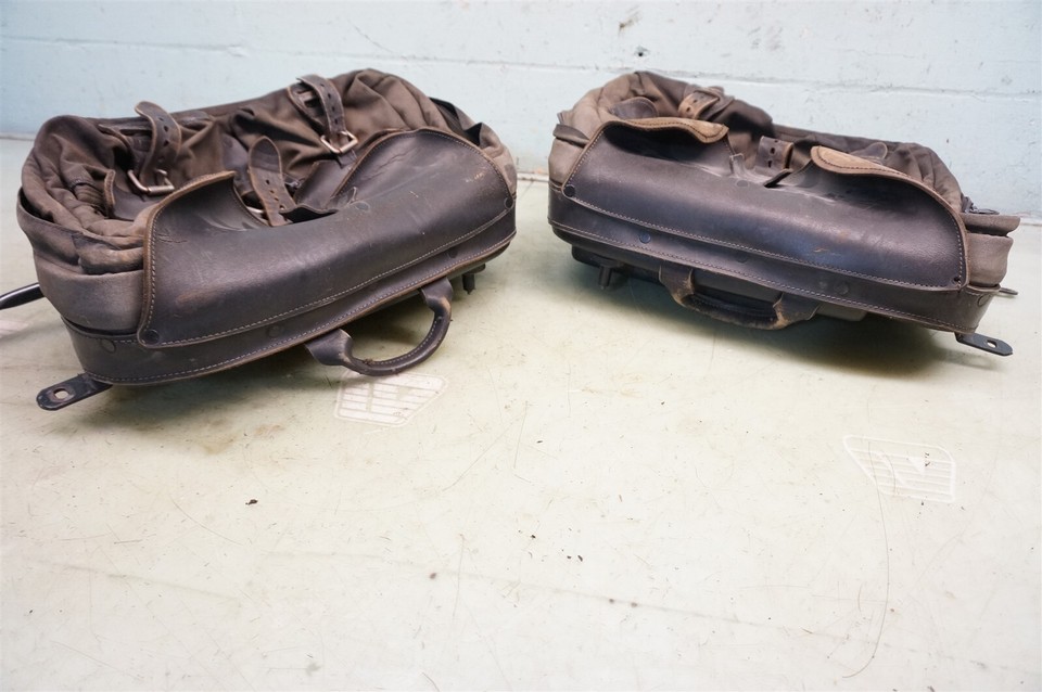 Harley FXRS Convertible saddlebags FXR bags canvas/leather FXRT FXRP ...