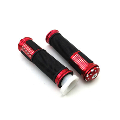 7/8'' Red Handle Grips For Motorized Bicycle ATV Quad Dirt Pit Motor ...