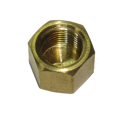 1/4" BSP Brass Blanking Cap / Blank Nut - Brass Fitting With Female ...