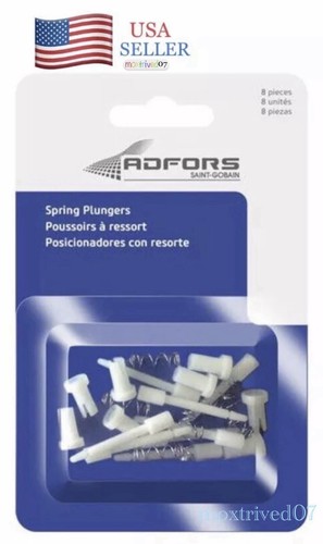 8 Pack Screen Spring Plunger Pull Pin Bolt & Cap 5/16" Frame Window ...