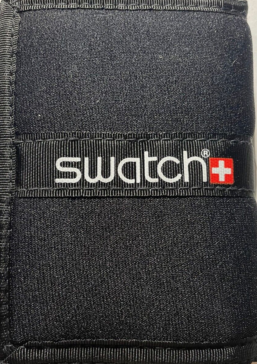 Swatch Black Wallet with Chain Canvas w/ Hook and Hoo… - Gem