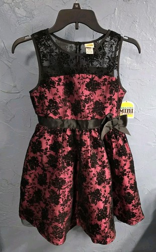Harajuku Mini Target Girls Dress Pink Black Lace Fit and Flare XL 14/16 ...
