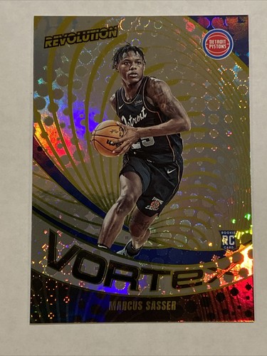2023-24 Panini Revolution Vortex Marcus Sasser Rookie Detroit Pistons ...