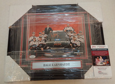 DALE EARNHARDT SR Autographed Signed Hero Card Photo JSA Framed Matted ...