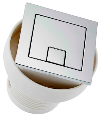 Twin Hose Toilet Push Button Dual Flush Air Type Pneumatic Square | eBay