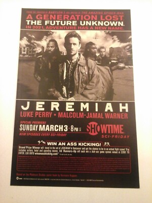 JEREMIAH - LUKE PERRY Vtg 2002 TV Promo Print Ad (Mini Poster) SHOWTIME ...