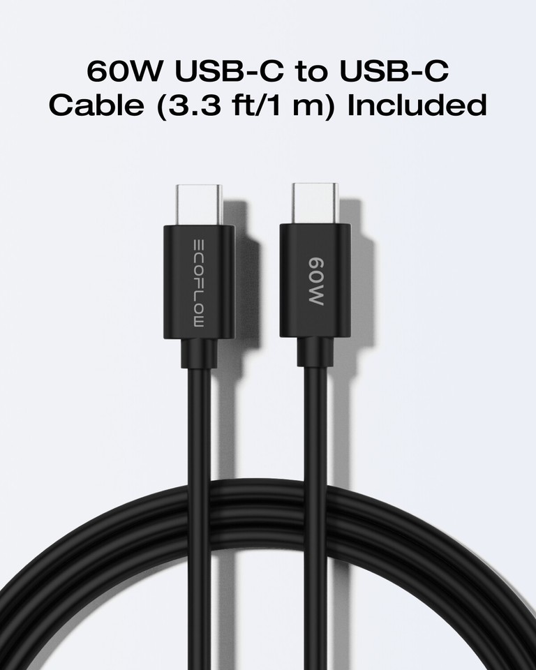 EcoFlow RAPID 20W GaN USB Type C Charger Block Plug Power Adapter with ...