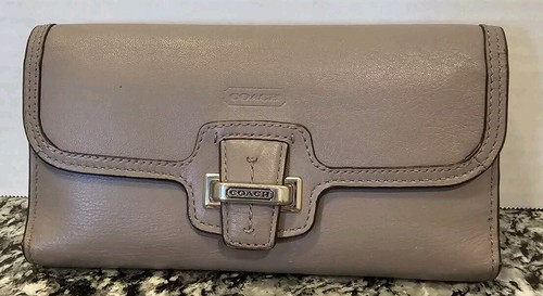 Coach Taylor Slim Envelope Wallet W Checkbook Leather | eBay