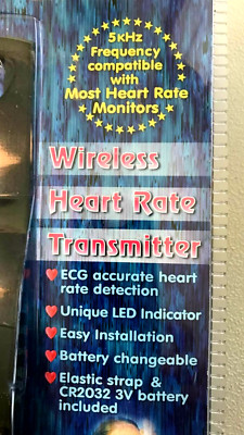 WIRELESS HEART RATE TRANSMITTER WITH BATTERY ACS-HR01-MF | eBay UK