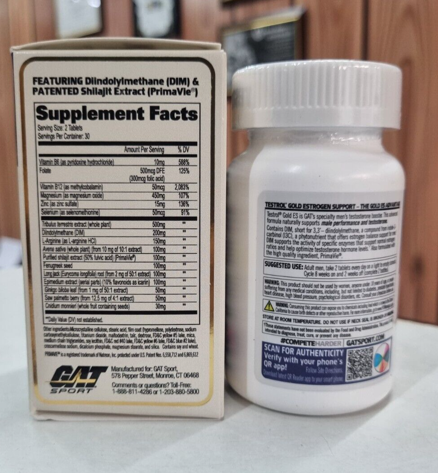 GAT SPORT Testosterone Booster Muscle Growth & Male Performance 60 ...