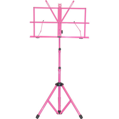 Hot Pink Sturdy Folding Sheet Music Stand w Carrying Bag Adjustable ...