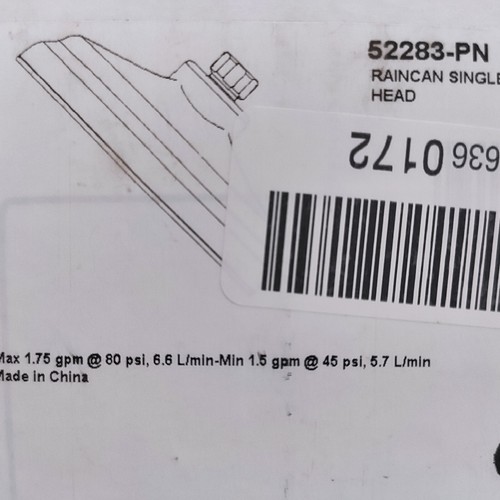 Delta 52283-PN Single-Setting Raincan Shower Head in Polished Nickel ...