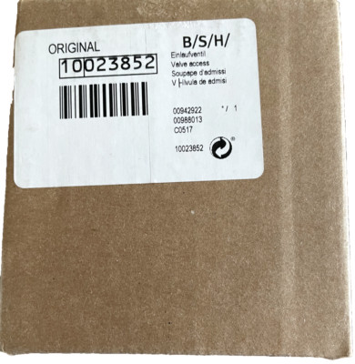 BRAND NEW BOSCH 10023852 OEM Genuine 00628334 Dishwasher Water Inlet ...