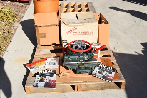 NEW IN BOX ! VINTAGE IDEAL # 3 Stencil Cutter Machine 1960 No3 NEW IN ...