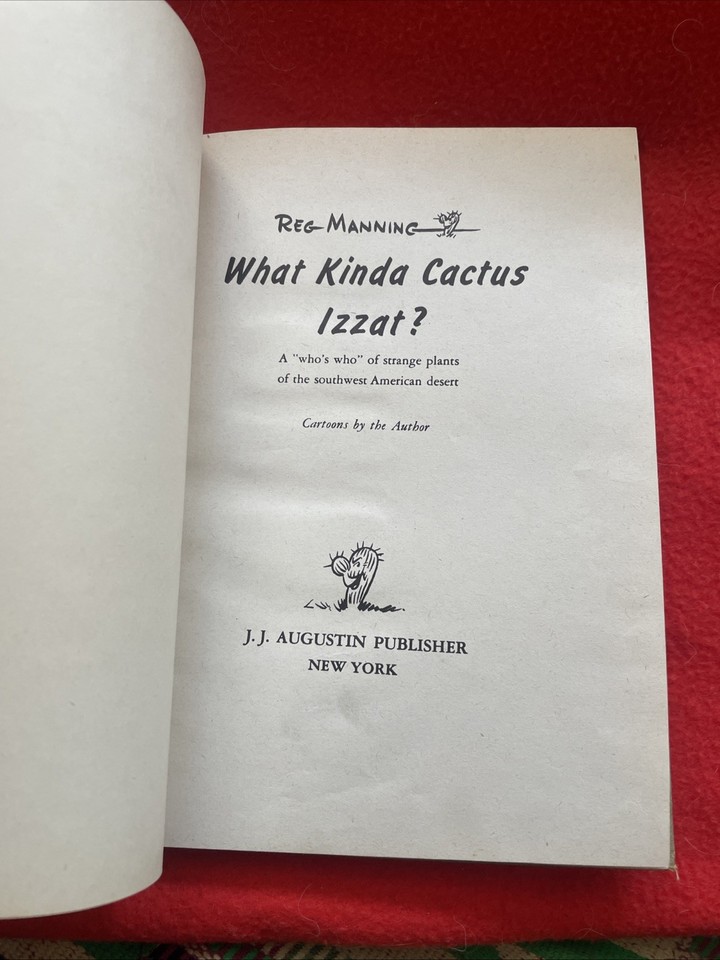 1945 Illustrated What Kinda Cactus Izzat? Reg Manning HC | eBay