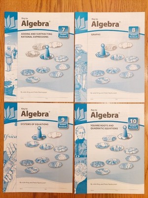 Key To Algebra, Workbooks 7-10 Reproducible, King and Rasmussen, LN | eBay