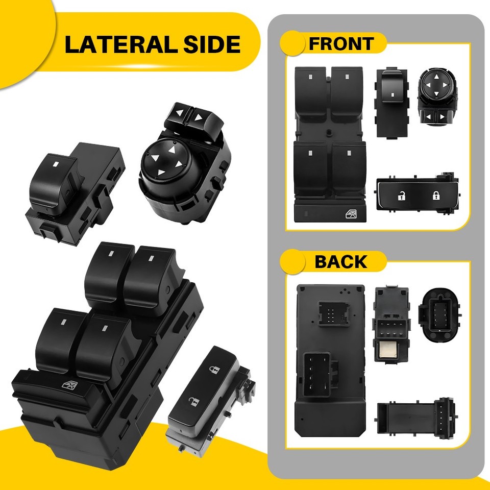 Window Switch Door Lock Mirror Control For 2007-13 Chevry Silverado ...