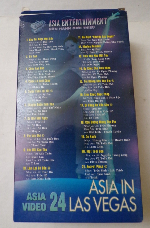 Asia Video 24, Asia In Las Vegas, 2 Tapes (Vietnamese Music VHS) (029 ...