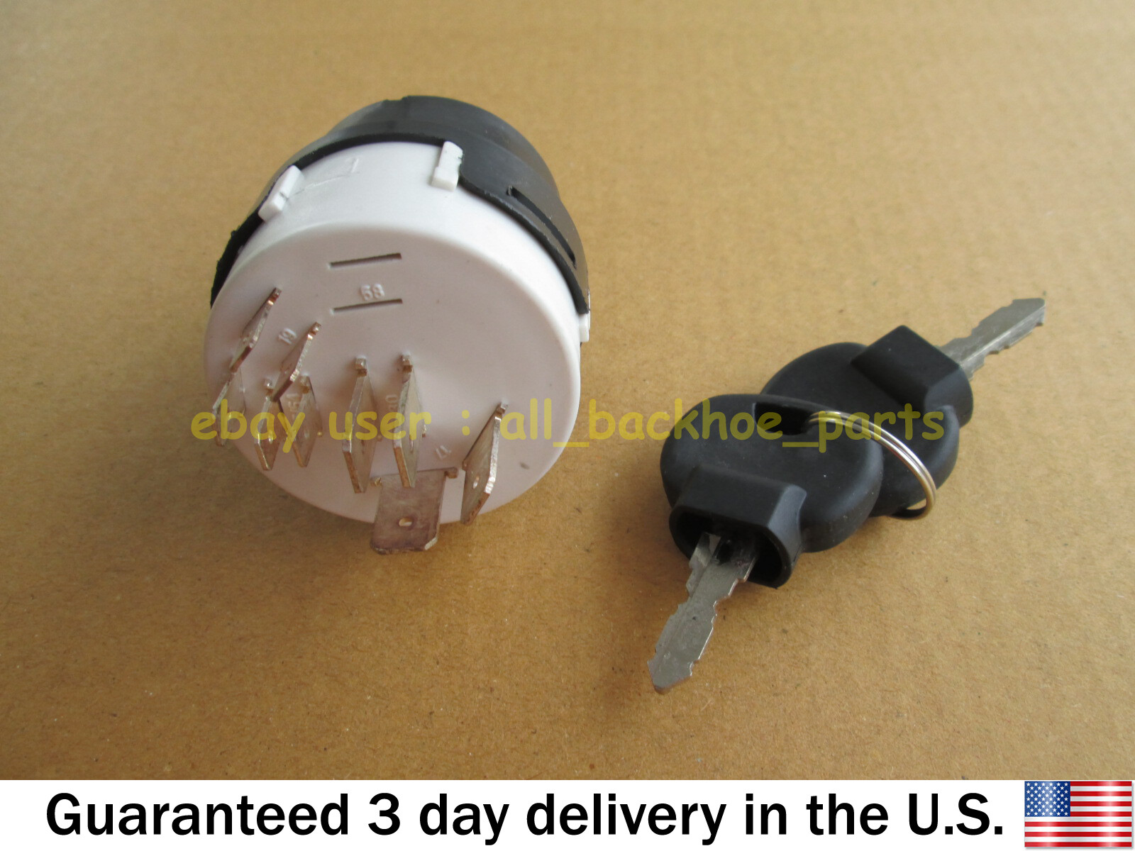 IGN. SWITCH W. 2 KEYS FOR NEW HOLLAND CASE MANITOU PERKINS MERRIT 50988 ...