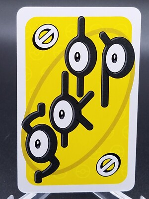 Unown YELLOW Skip Pokemon Mattel Japanese UNO Card NM/MINT | eBay