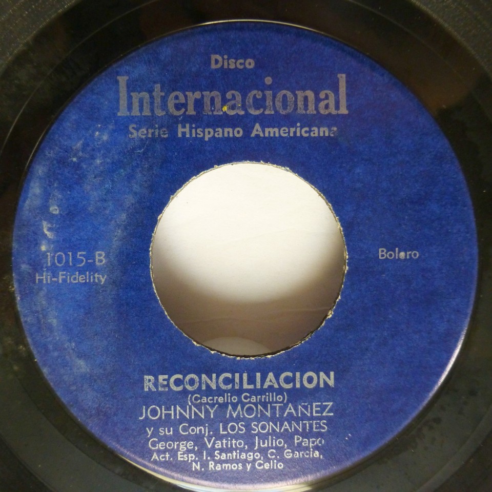 JOHNNY MONTANEZ 45 Historia de Correa Cotto DISCO INT'L latin bolero ...
