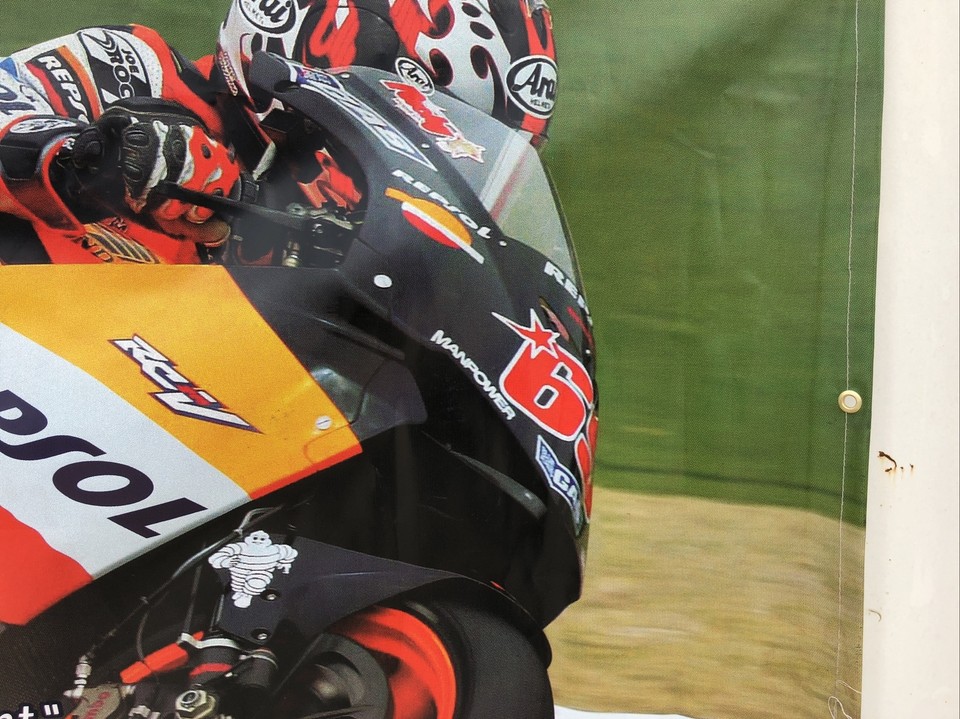 Nicky Hayden 69 Honda RC51 Repsol Racing heavy vinyl banner MotoGP AMA ...