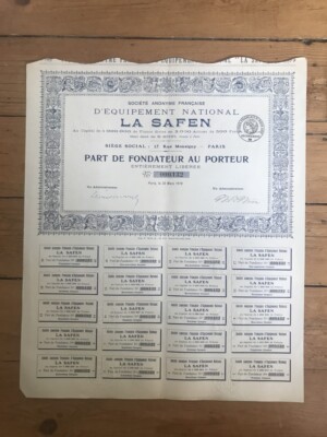 RARE = Equipement National LA SAFEN (E3) | eBay