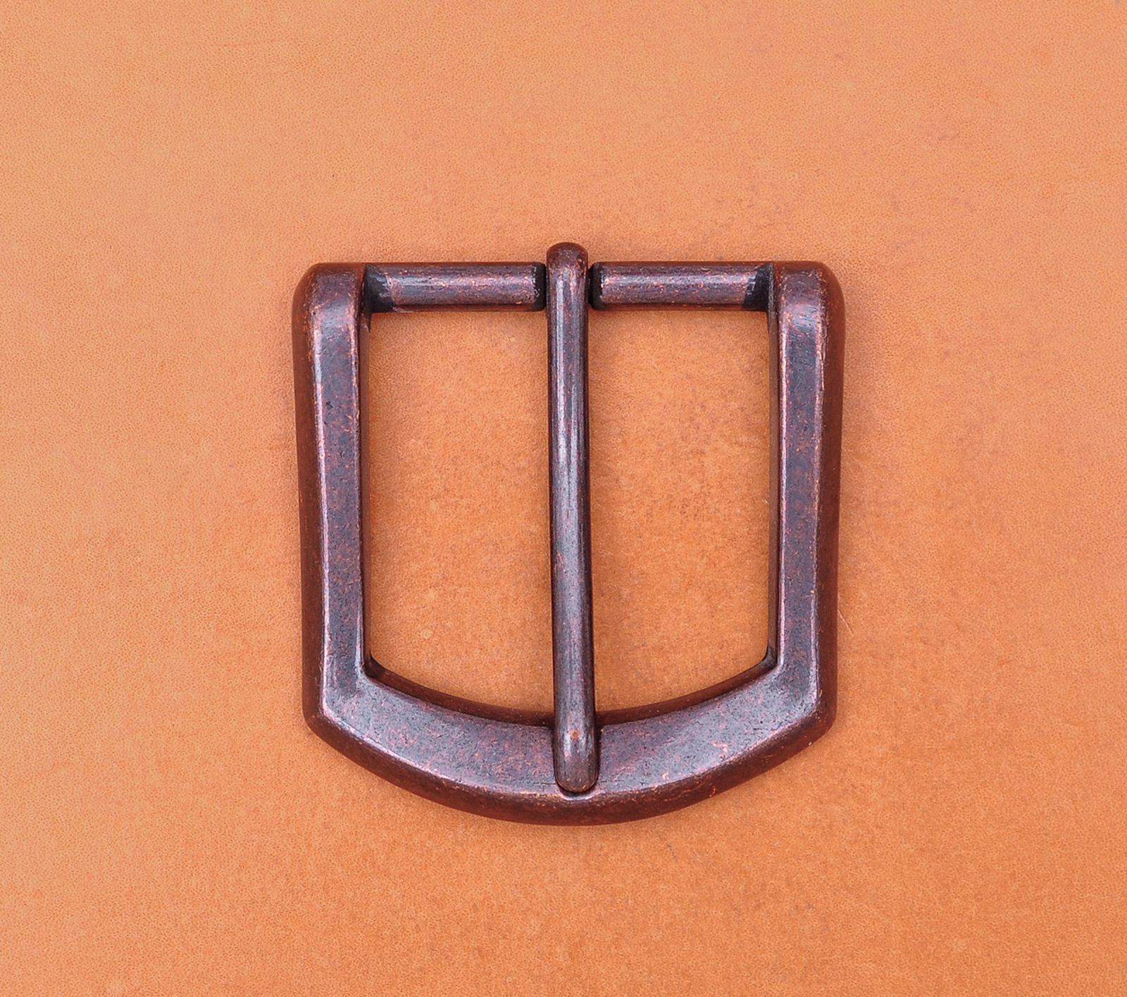 1-1/2" Antique Copper Heavy Square Single Prong Pin Clip Belt Buckle ...