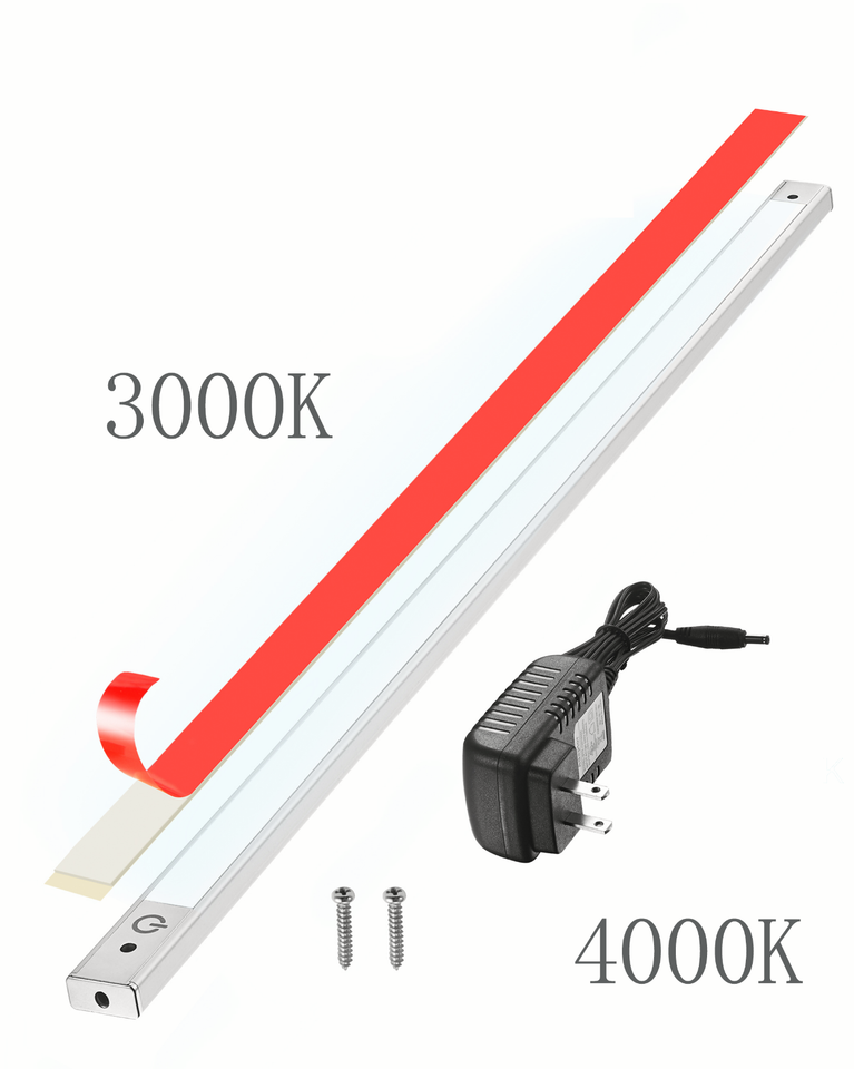 Under Cabinet Light 24 Inch LED Closet Light Cool White Dimmable with ...