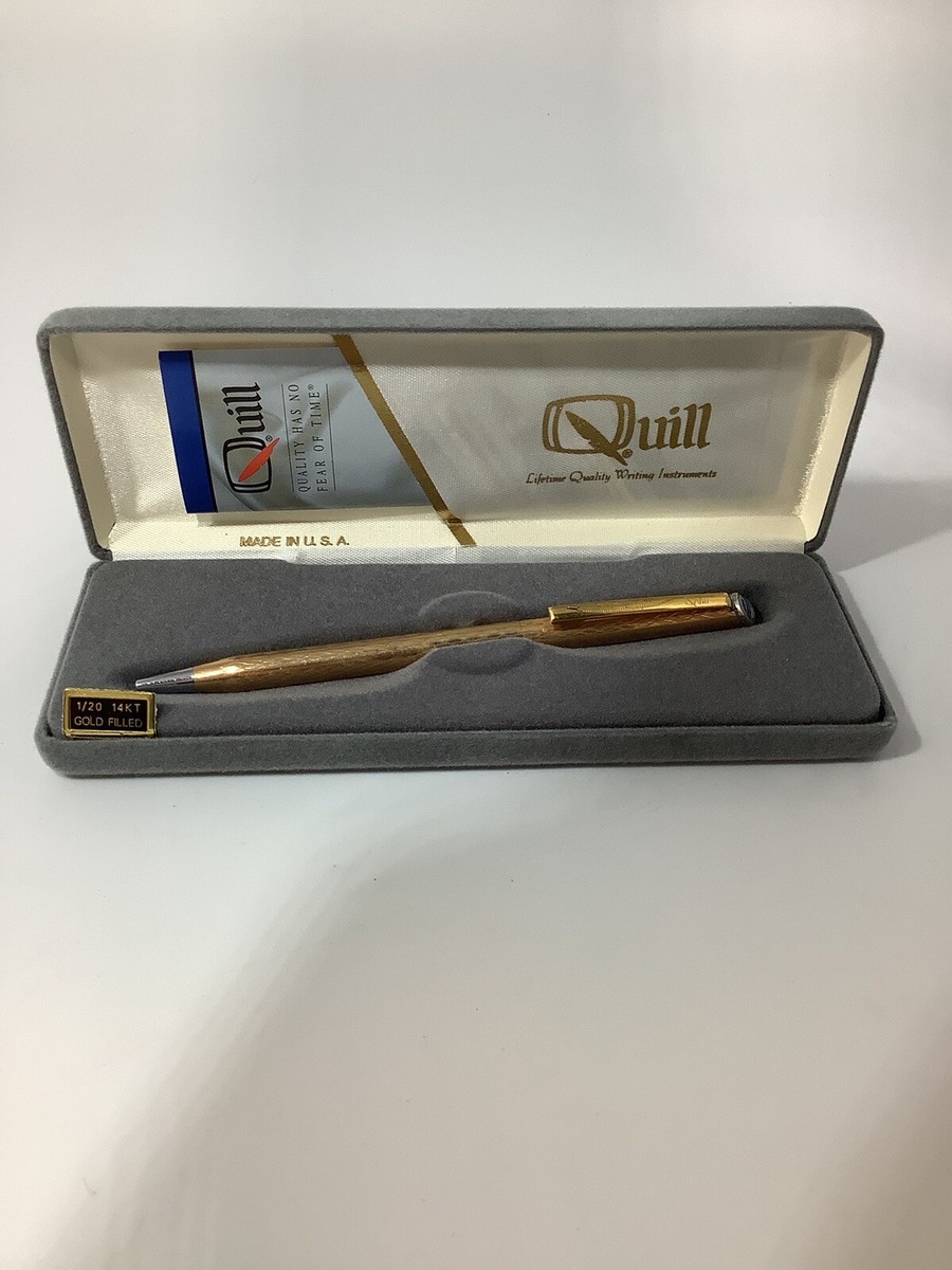 Quill Brand Pens VINTAGE QUILL BALLPOINT Pen + Mechanical Pencil Boxed